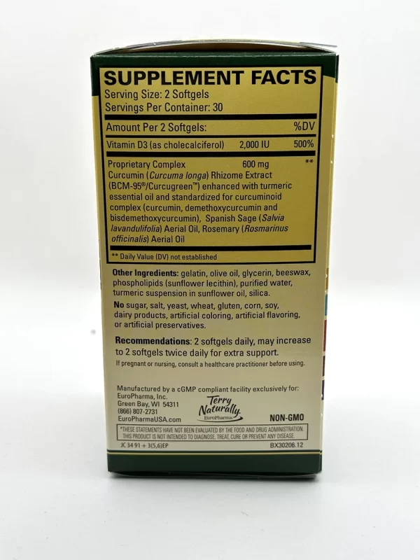 Europharma/Terry Naturally - CuraMed Brain - 60 Softgels - G&W Herbs