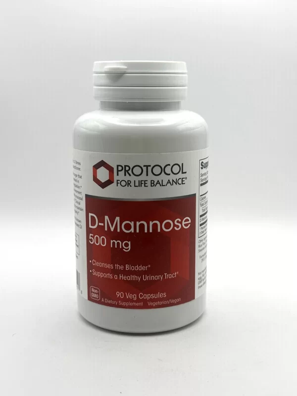 Protocol - D-Mannose 500 mg 90 Veg Capsules - G&W Herbs
