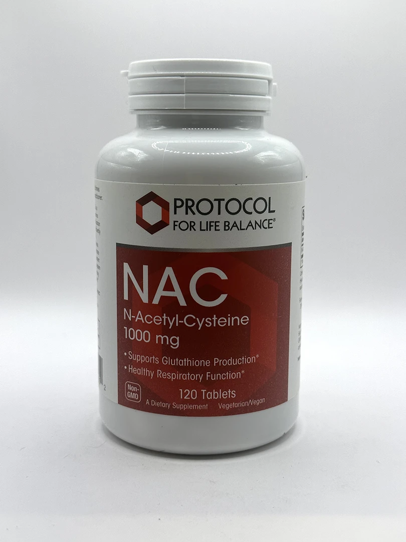Protocol - NAC (N-Acetyl-Cysteine) 120 Tablets/1000 mg - G&W Herbs