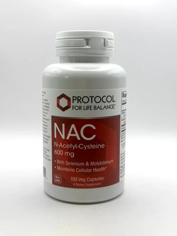 Protocol - NAC N-Acetyl-Cysteine – 600 mg 100 Veg Capsules - G&W Herbs