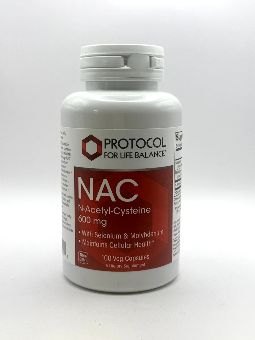 Protocol - NAC N-Acetyl-Cysteine – 600 mg 100 Veg Capsules - G&W Herbs