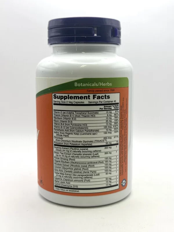 NOW - Energy 90 Capsules - G&W Herbs