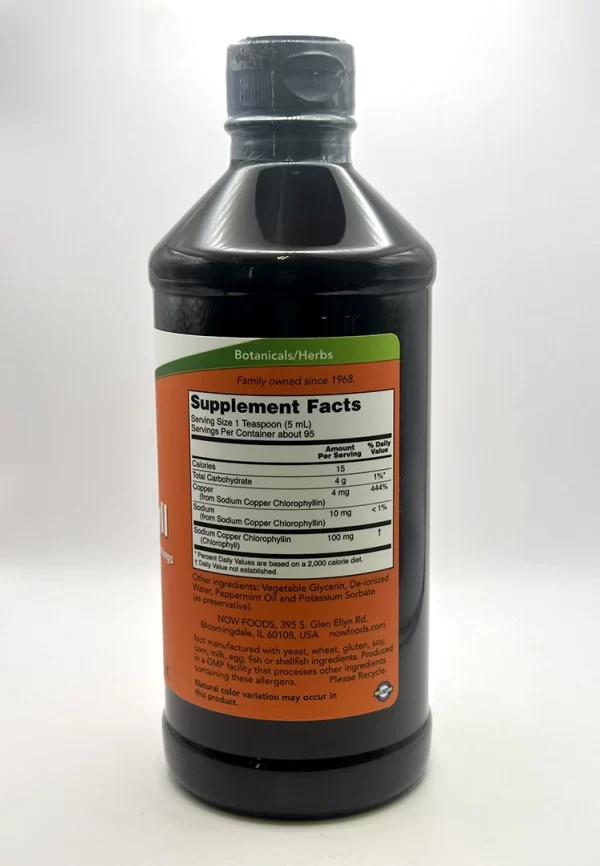 NOW - Chlorophyll, Liquid 16oz. - G&W Herbs