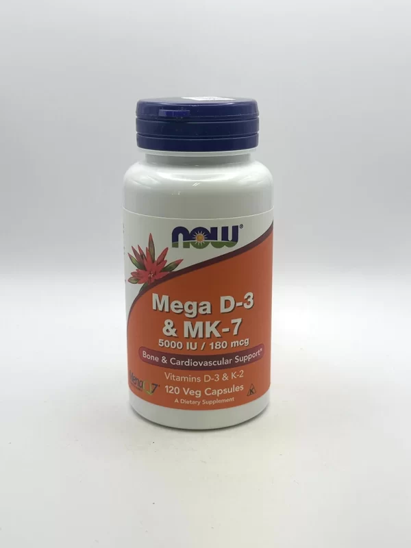 NOW - Mega D3 & MK-7 120 Capsules - G&W Herbs