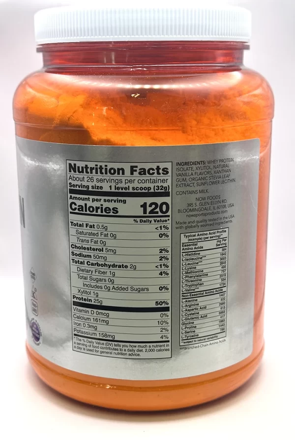 NOW - Whey Protein Isolate 1.8 lbs. - G&W Herbs NOW - Whey Protein Isolate 1.8 lbs. - G&W Herbs