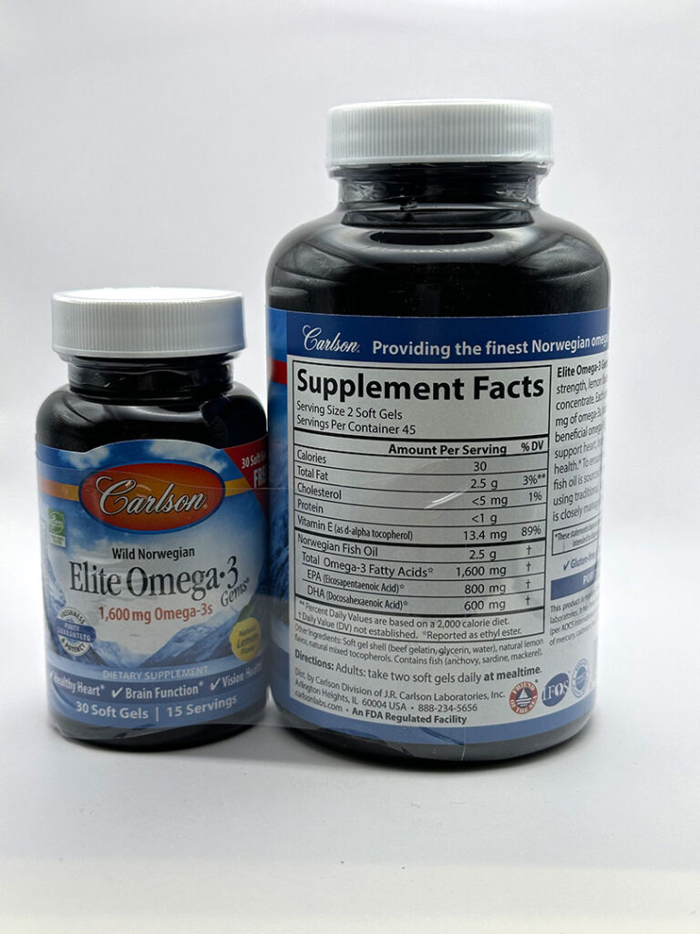 Carlson - Elite Omega-3 Gems - 90 + 30 Softgels - G&W Herbs