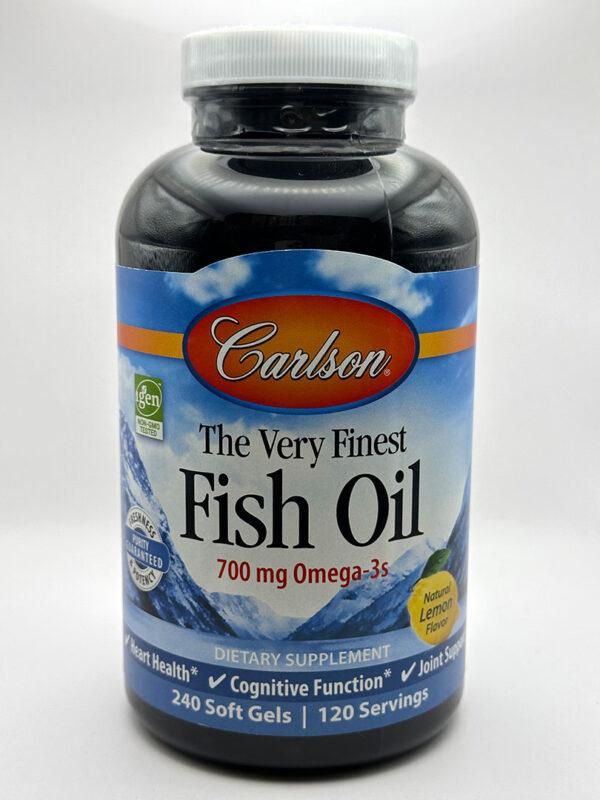 Carlson - Fish Oil (700mg) - 240 Softgels - Natural Lemon Flavor - G&W ...