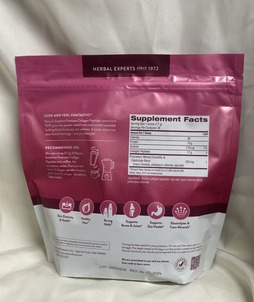 Nature's Sunshine - Collagen - 18 oz. - G&W Herbs