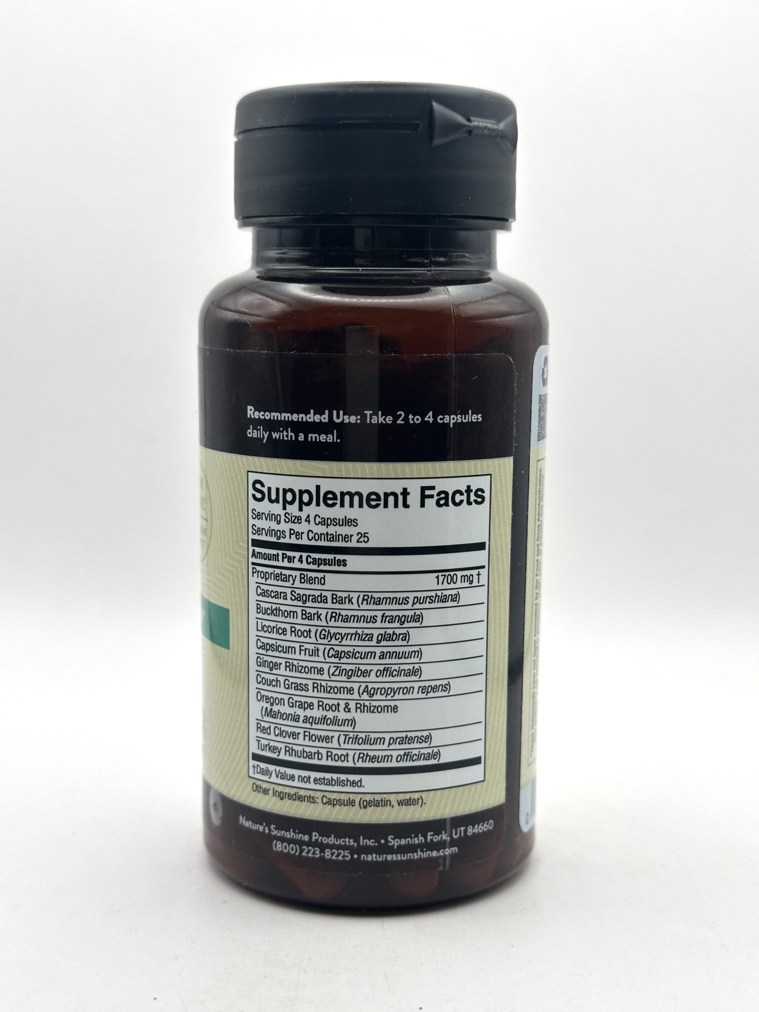 Nature's Sunshine - Lower Bowel Stimulator - 100 Capsules - G&W Herbs