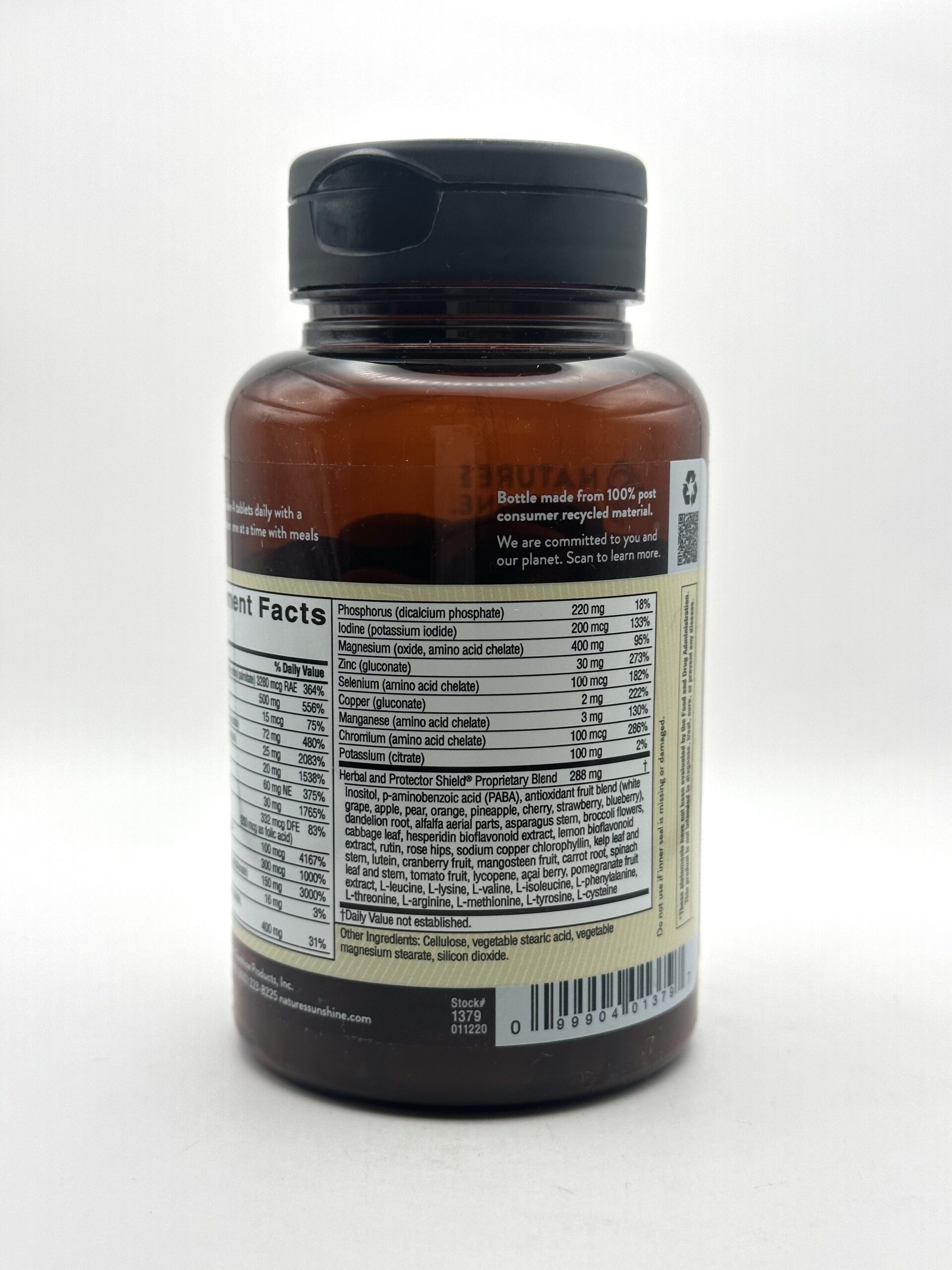 Nature's Sunshine - Super Supplement w/o Iron - 120 Tablets - G&W Herbs