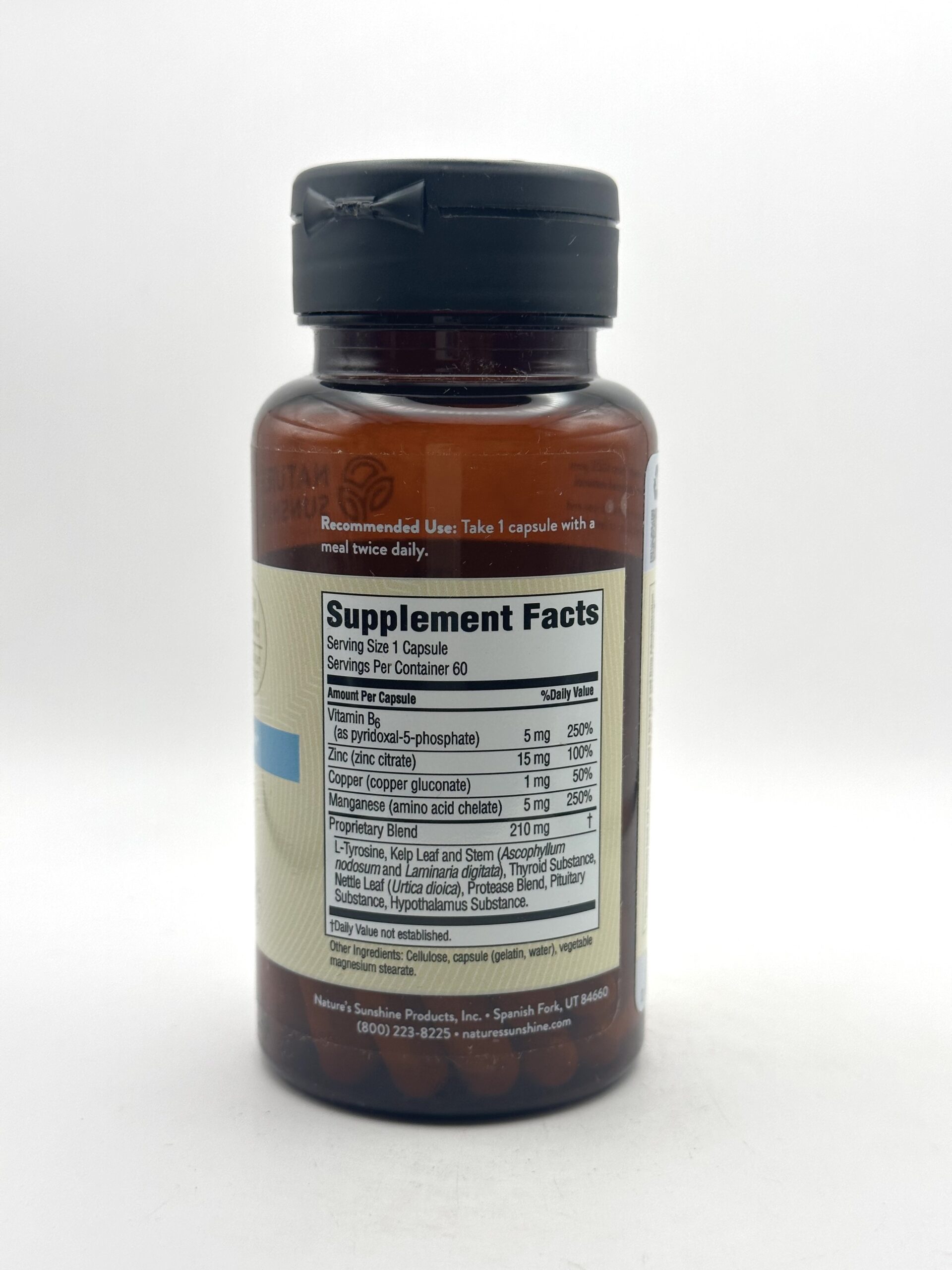 Nature's Sunshine - Thyroid Support - 60 Capsules - G&W Herbs