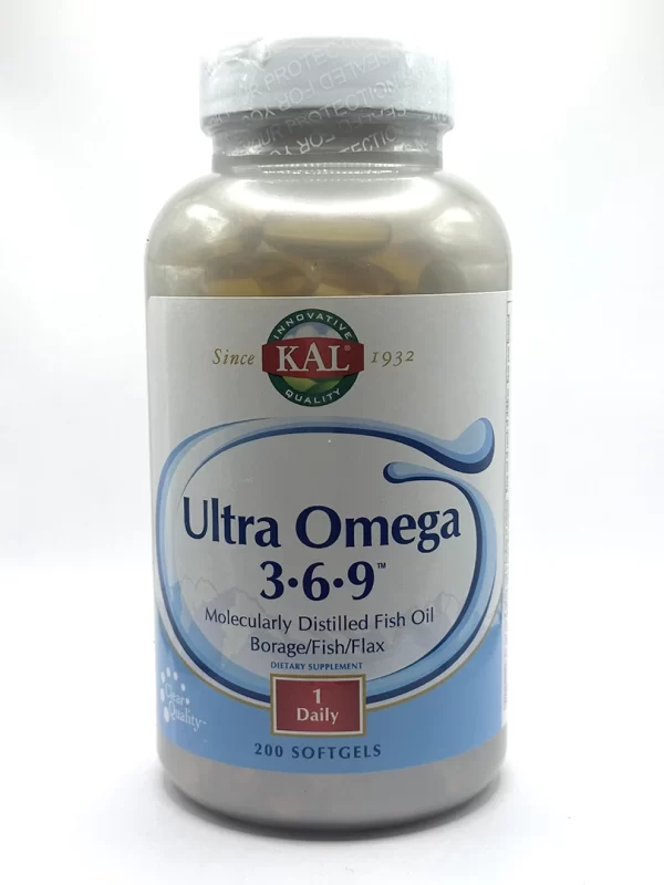 Kal - Ultra Omega 3-6-9 - 100 & 200 Softgels - G&W Herbs