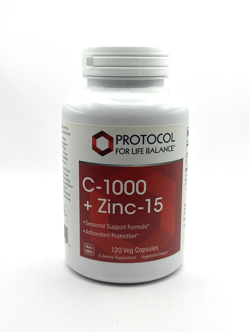 Protocol - C-1000 + Zinc-15 120 Veg Capsules - G&W Herbs