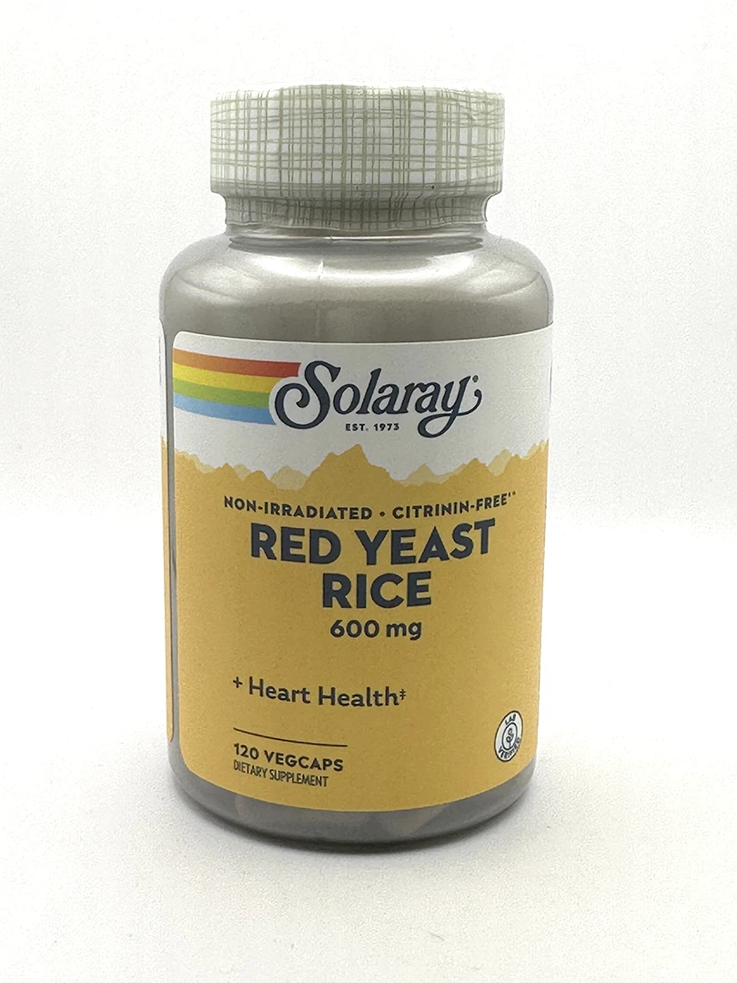 Solaray - Red Yeast Rice - 120 Capsules - G&W Herbs