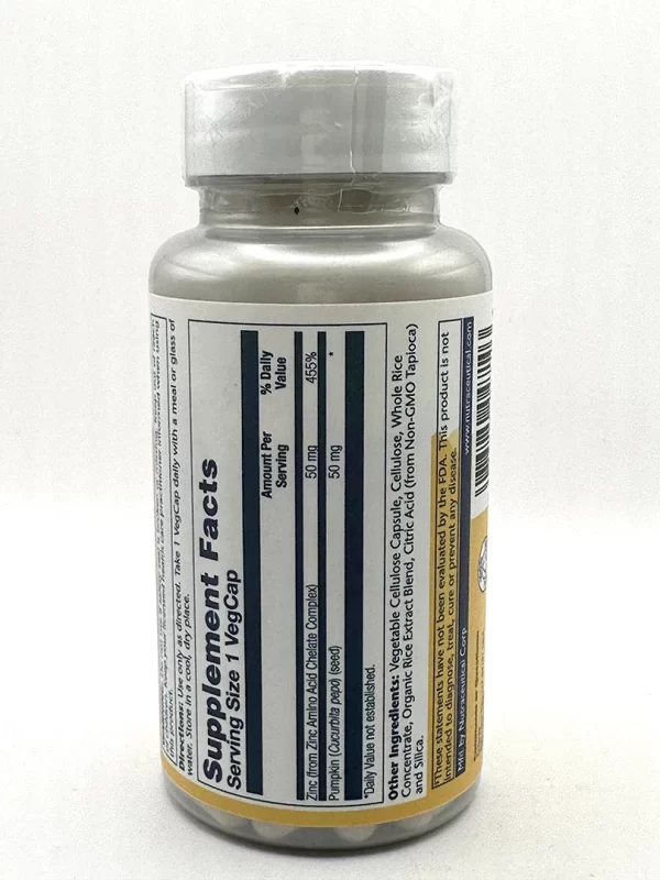 Solaray - Zinc - 100 Capsules - G&W Herbs